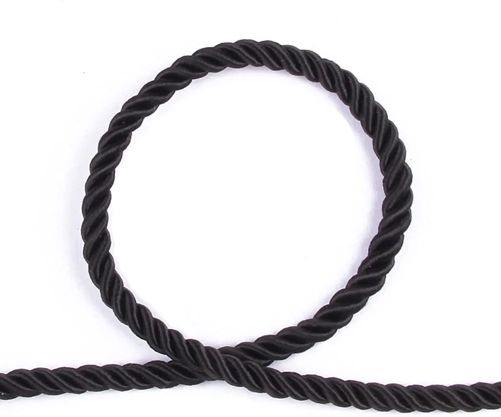 5m/bag Braided Twisted Silk Rope 6mm Diameter Soft Solid Braided ...