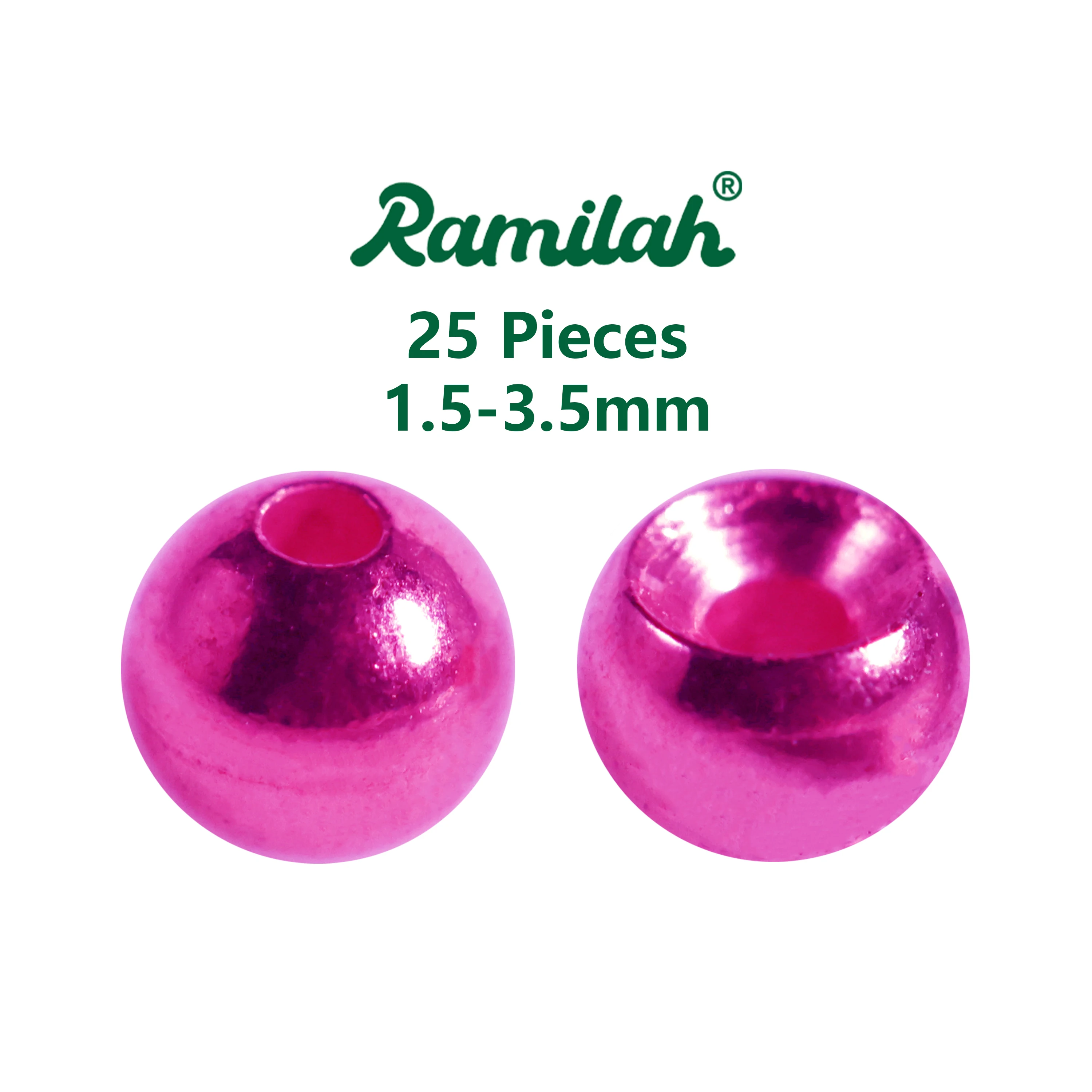 25 Pieces 27 Colors 1.5-3.5mm Cyclops Tungsten Beads for Fly Tying ...