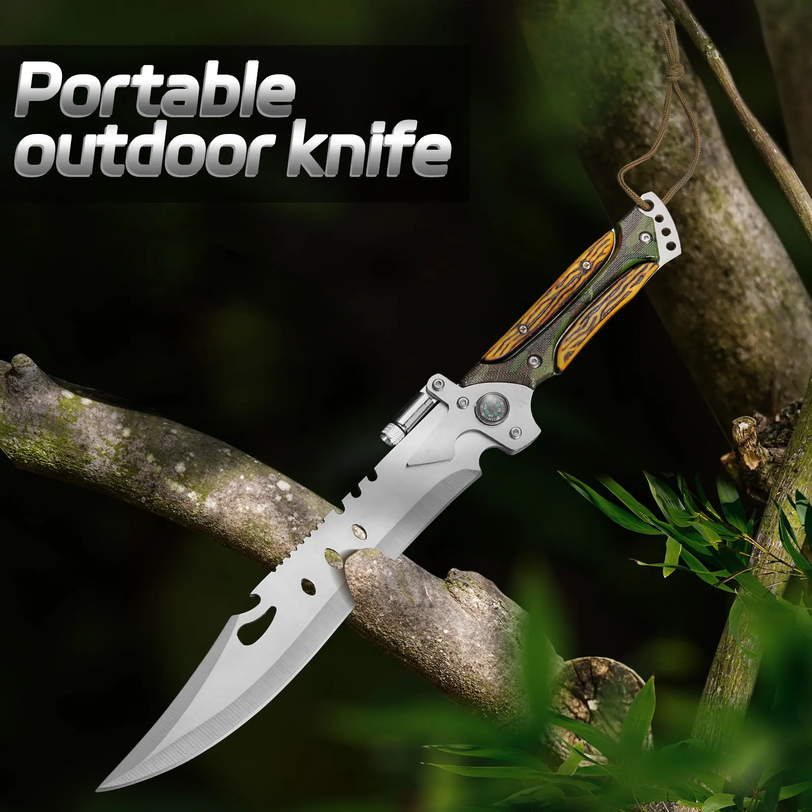 1pc-Outdoor-Multi-function-Military-Tactical-Knife-Fixed-Blade-and ...