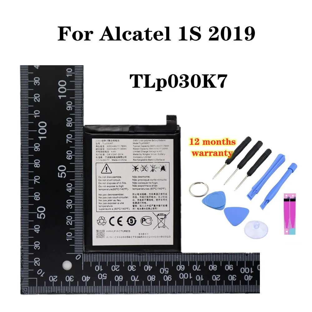 New 3060mAh TLp030K7 Battery For Alcatel 1S 2019 OT-5024 5024A 5024D ...