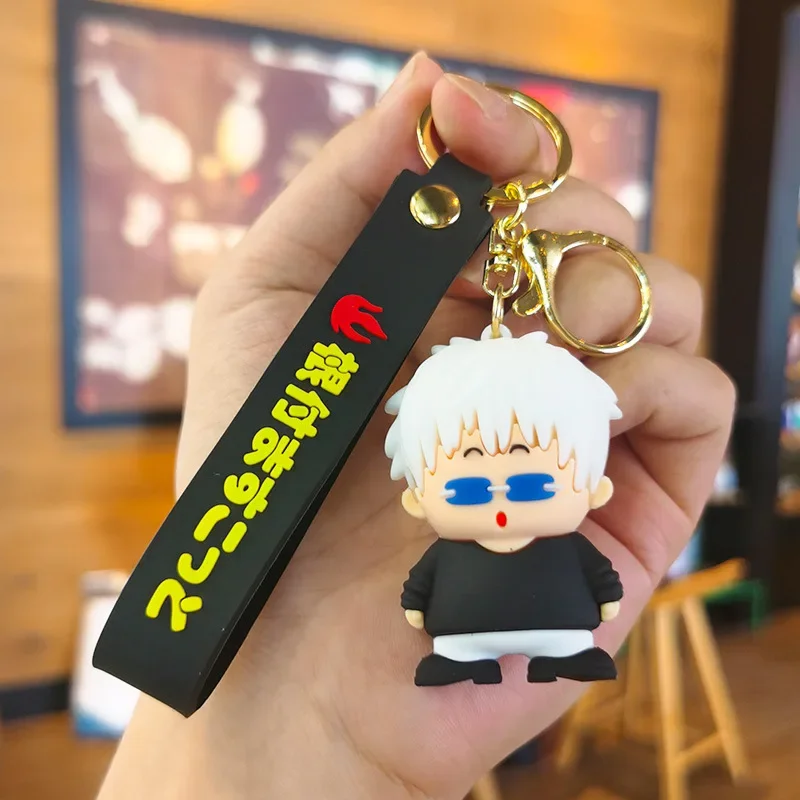 Anime-Jujutsu-Rubber-Keychain-Satoru-Gojo-Itadori-Yuji-Inumaki-Toge ...