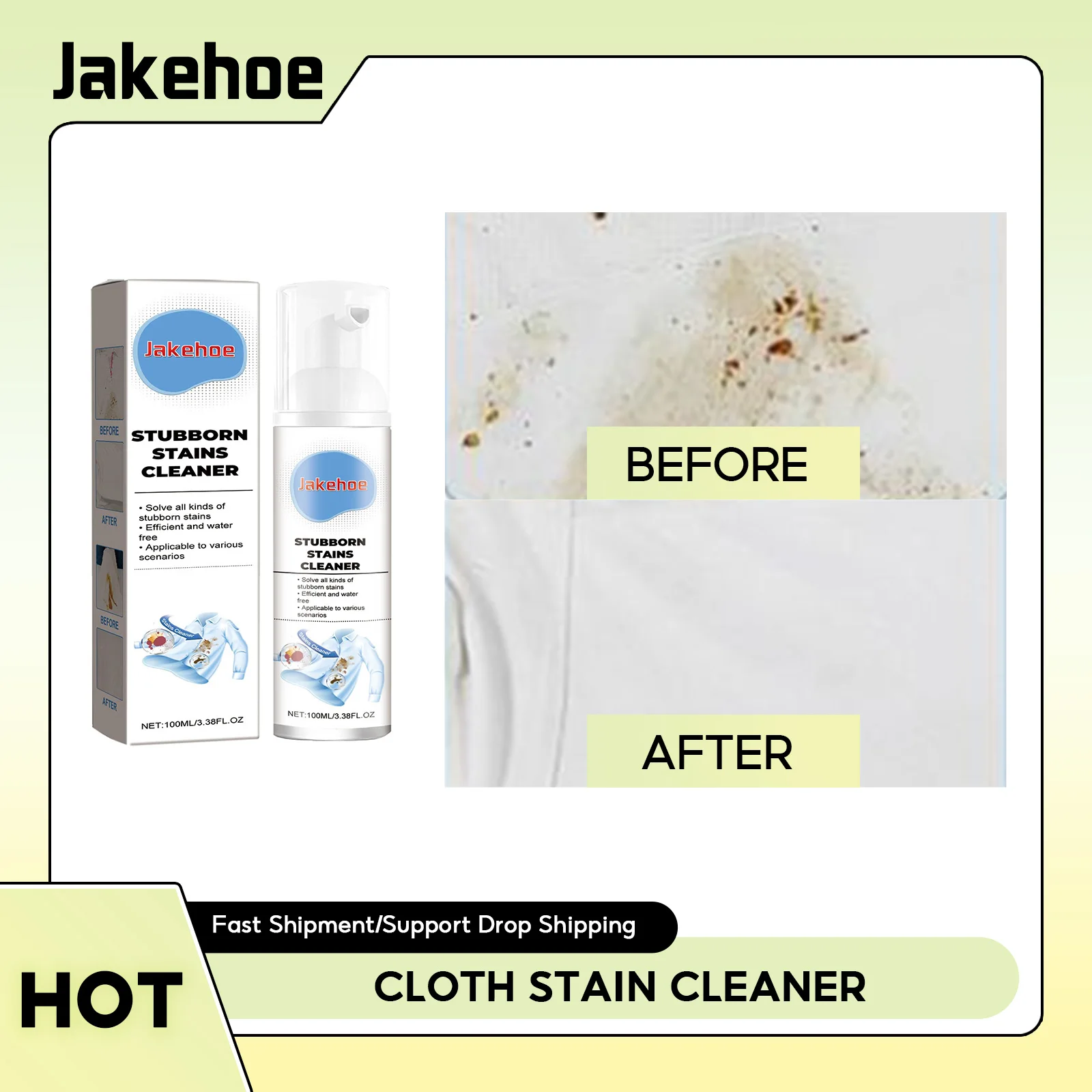 Cloth Stain Cleaner Laundry Dry Washing Coffee Stain Remover Jacket ...