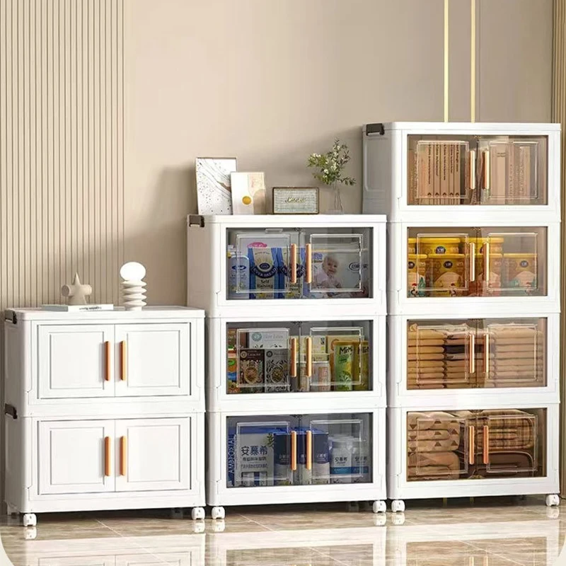 2-3-4-5-6-Layers-Multifunction-Folding-Storage-Cabinet-Large-Capacity ...