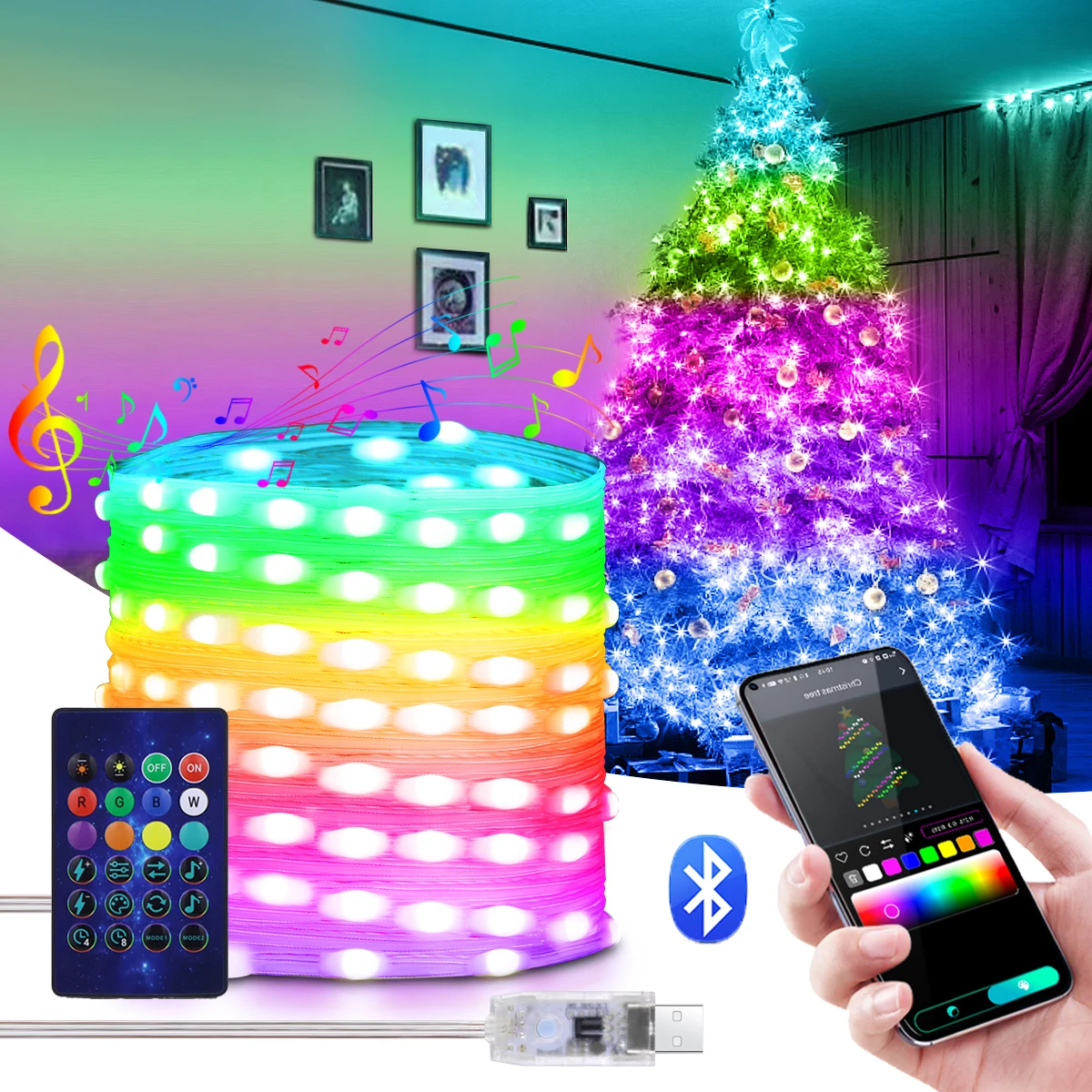 RGBIC-Smart-String-Light-DIY-LED-Fairy-Lights-Program-vel-Bluetooth ...