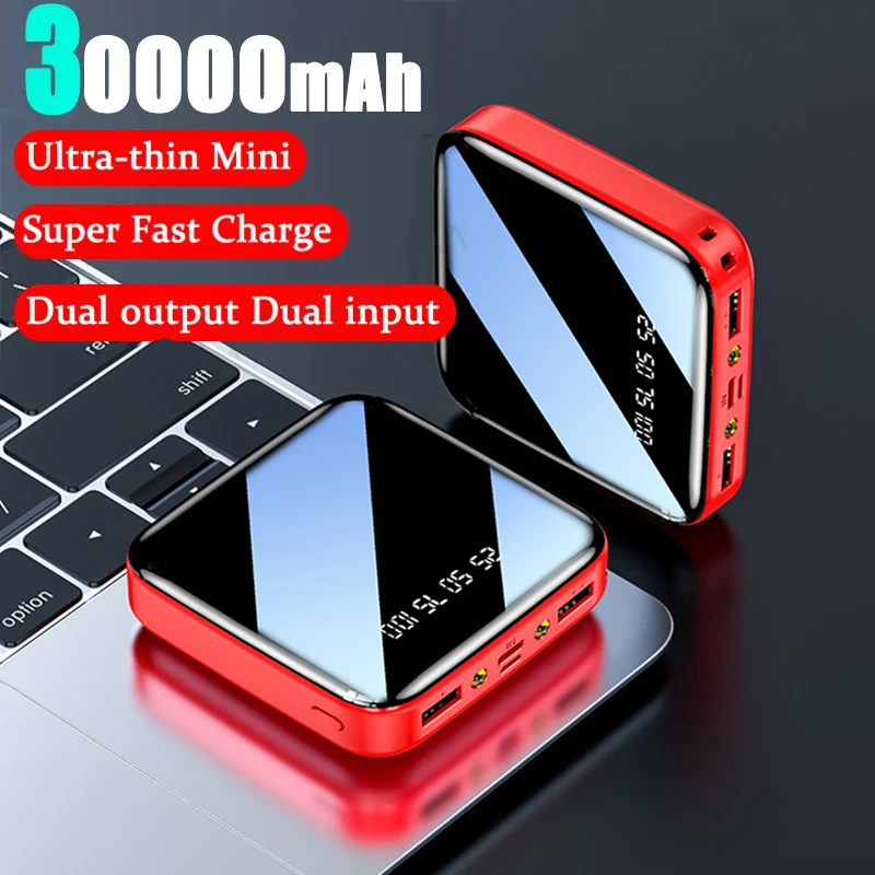 30000mAh-Mini-Power-Bank-Super-Fast-Charge-Portable-External-Battery ...