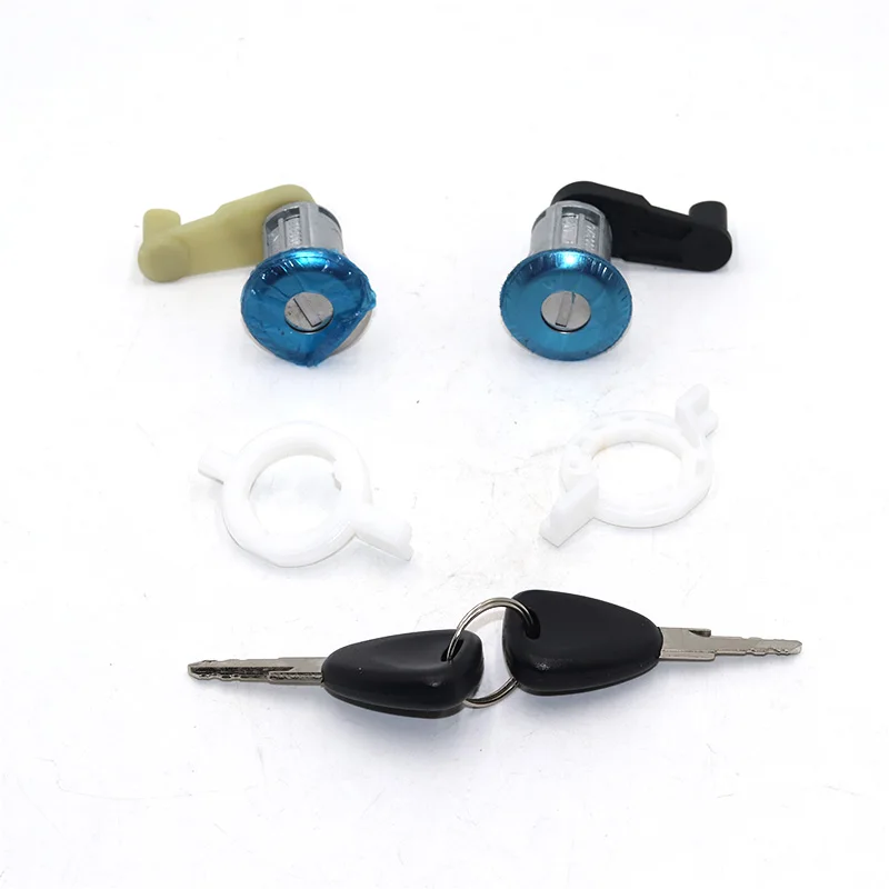Left+Right Car Door Lock Barrel Cylinder with 2 Key for Renault Megane ...