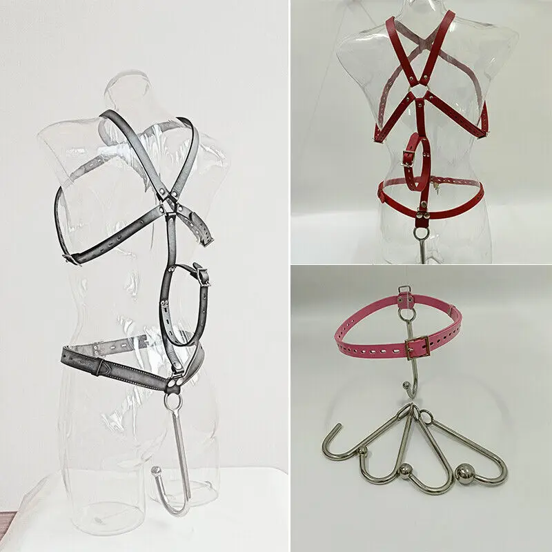 PU-Leather-Adjustable-Body-Harness-Straps-Chastity-Waist-Belt-with ...