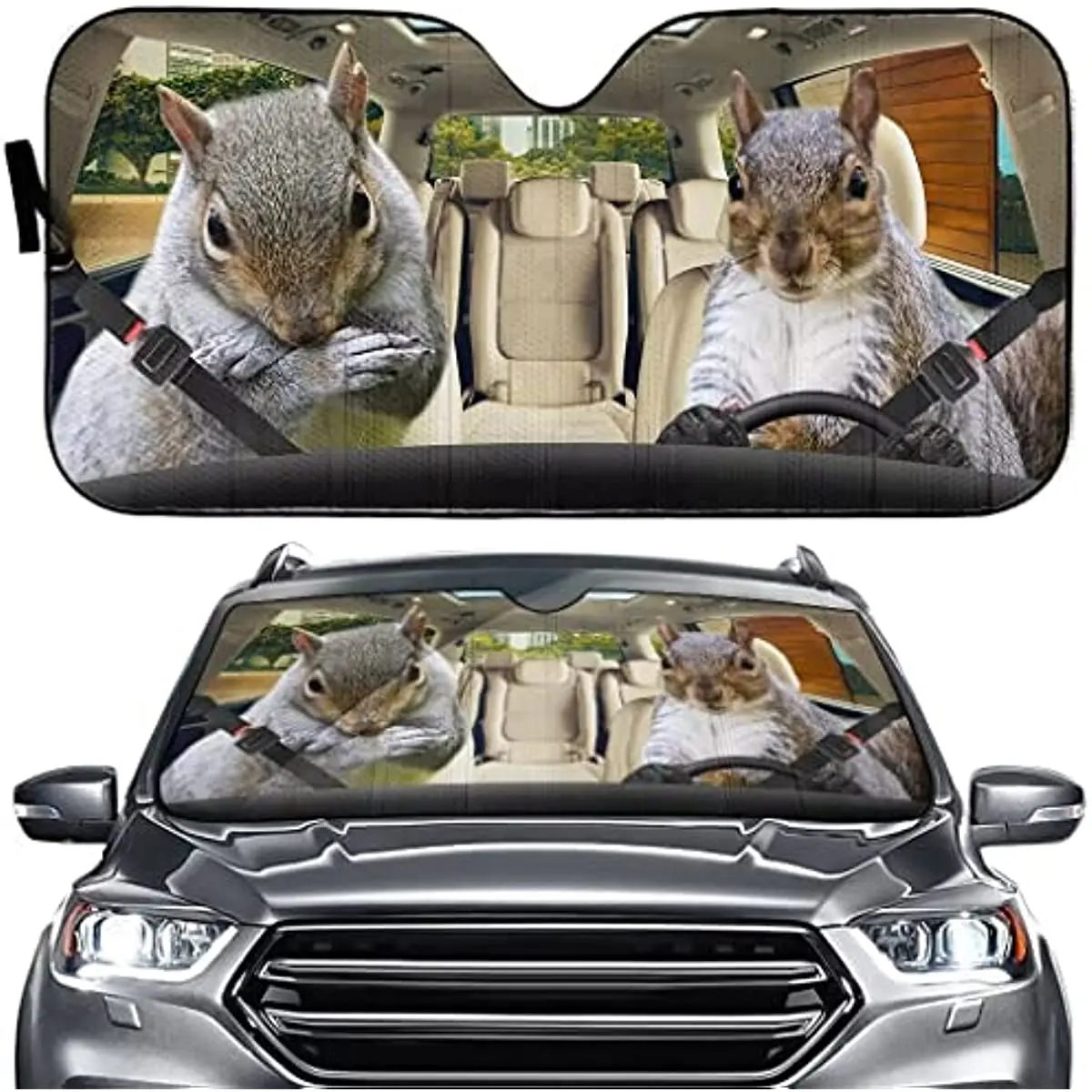 Funny-Squirrel-Driver-Auto-Windshield-Sun-Shade-Animal-Car-Front-Window ...