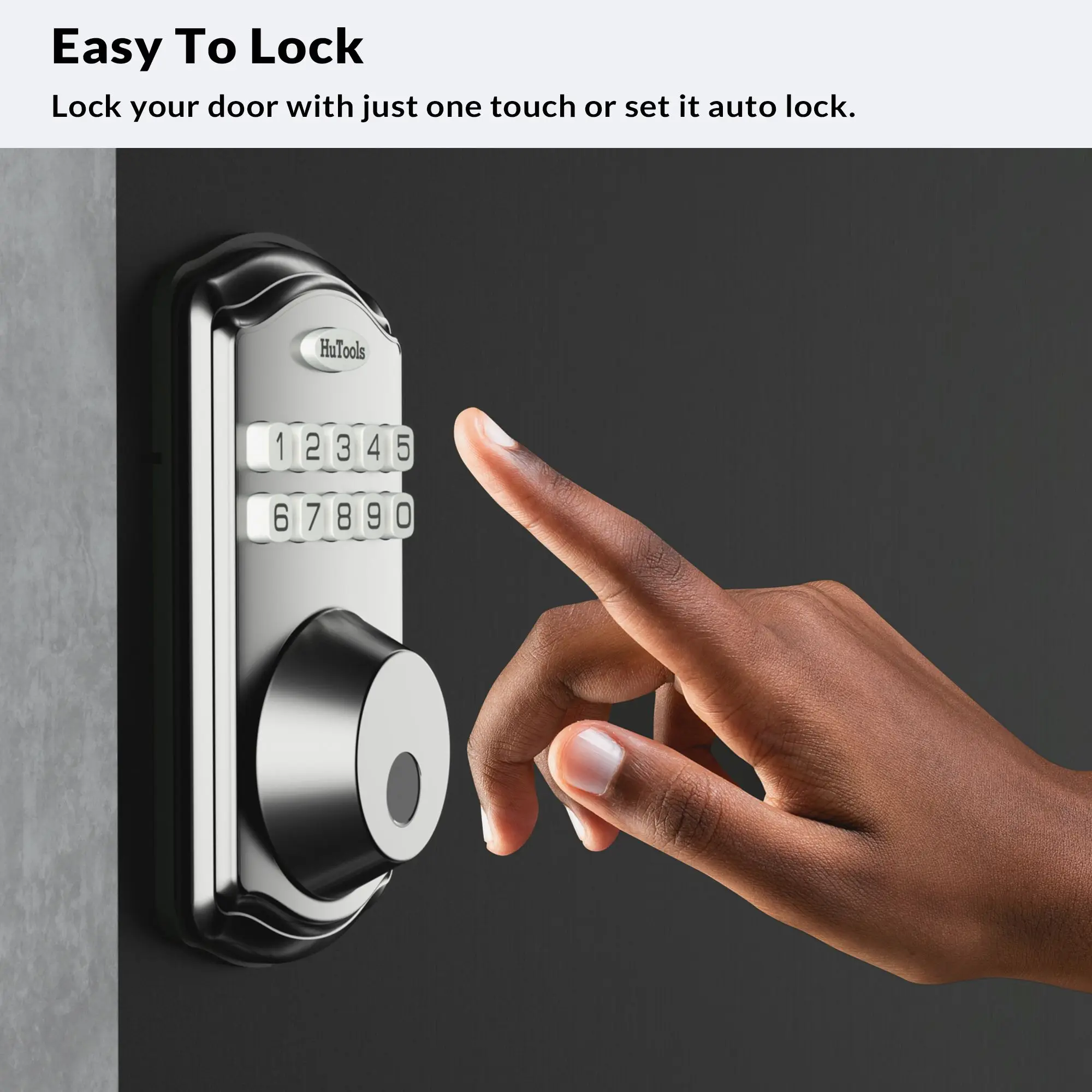 Smart Keypad Door Lock-Fingerprint Entry Door Lock Deadbolt, 20 Touch ...