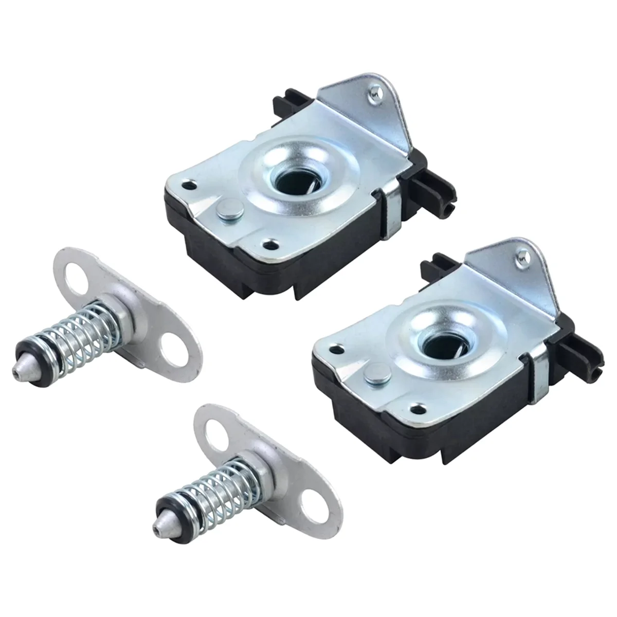 4 PCS Lower & Upper Left & Right Catch Latch Hood Lock for BMW E46 E39 ...
