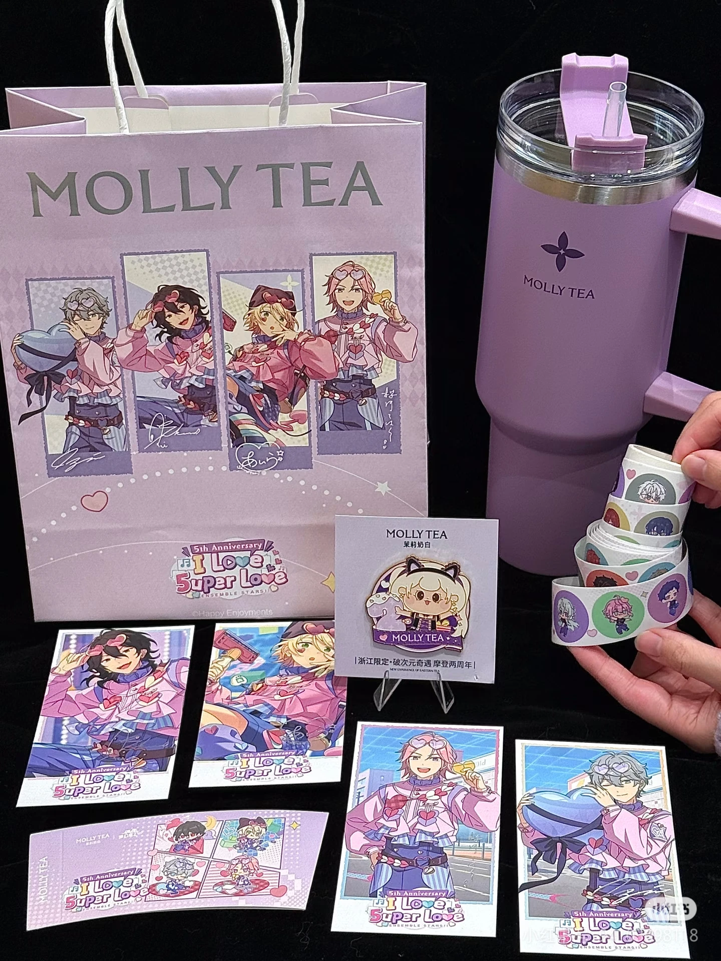 Conjunto oficial de estrellas X MOLLY TEA, 5 ° aniversario, Shiratori ...