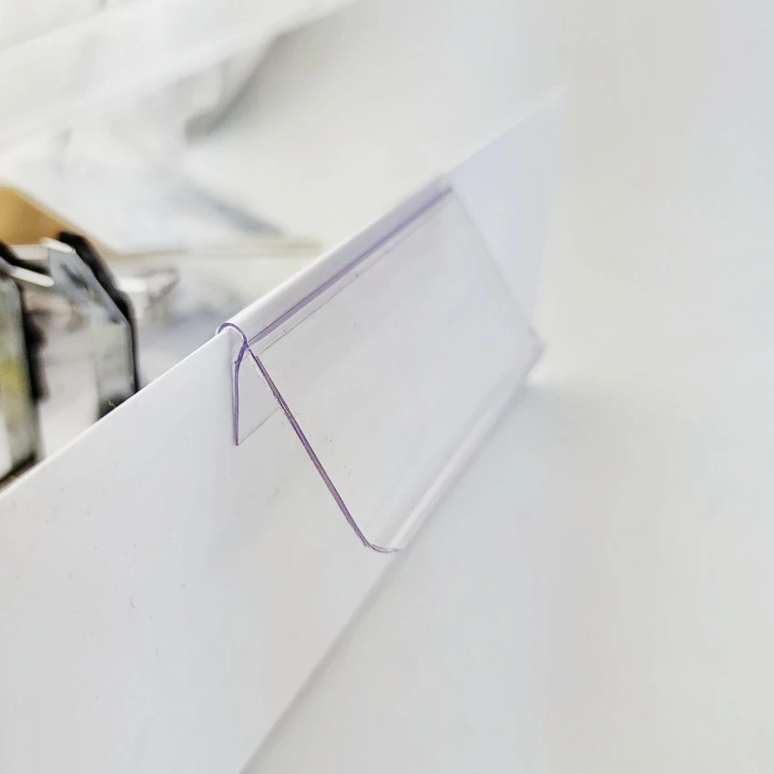 Clear Label Pvc Display Card Holder Clamp Clip Supermarket Retail Fruit ...