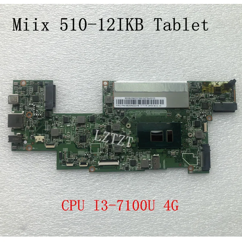 Used for Lenovo Ideapad Miix 510-12IKB Tablet Laptop Motherboard With ...