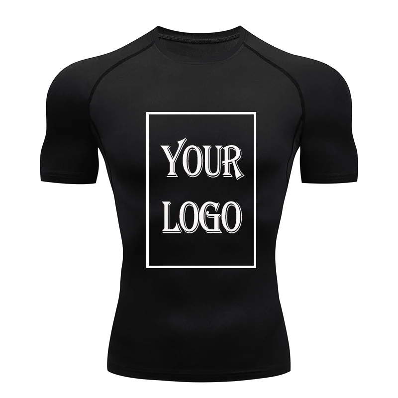 Compression-Tshirts-Gym-Fitness-Custom-You-Own-Logo-Design-Tight ...