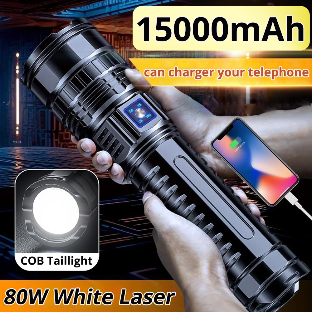 Built-in Battery 15000mah Brightest Flash Light Emergency Spotlights ...
