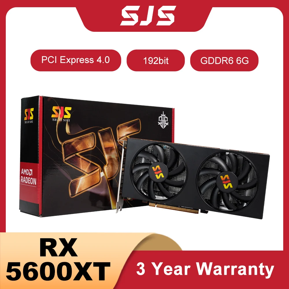 SJS-tarjeta-gr-fica-AMD-Radeon-RX-5600XT-6GB-GPU-GDDR6-192Bit-8Pin-7NM ...