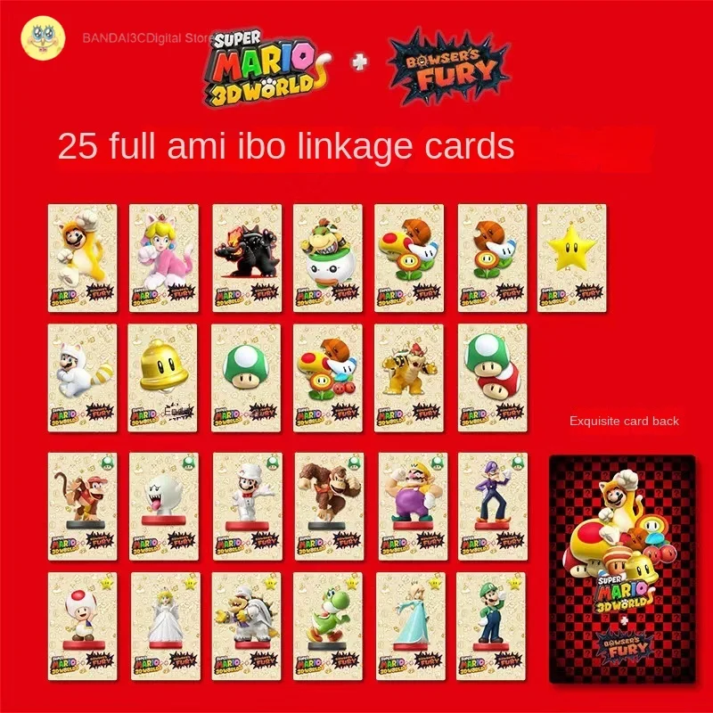Mario 3D World Switch Amiibo Kakuba Rage 3D World Linkage NFC Card ...