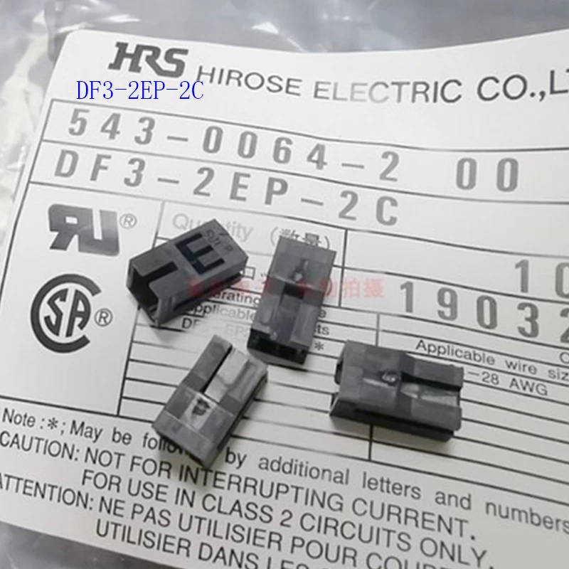 10PCS DF3 2EP 2C DF3 series HRS original connector 2PIN 2mm| | - AliExpress
