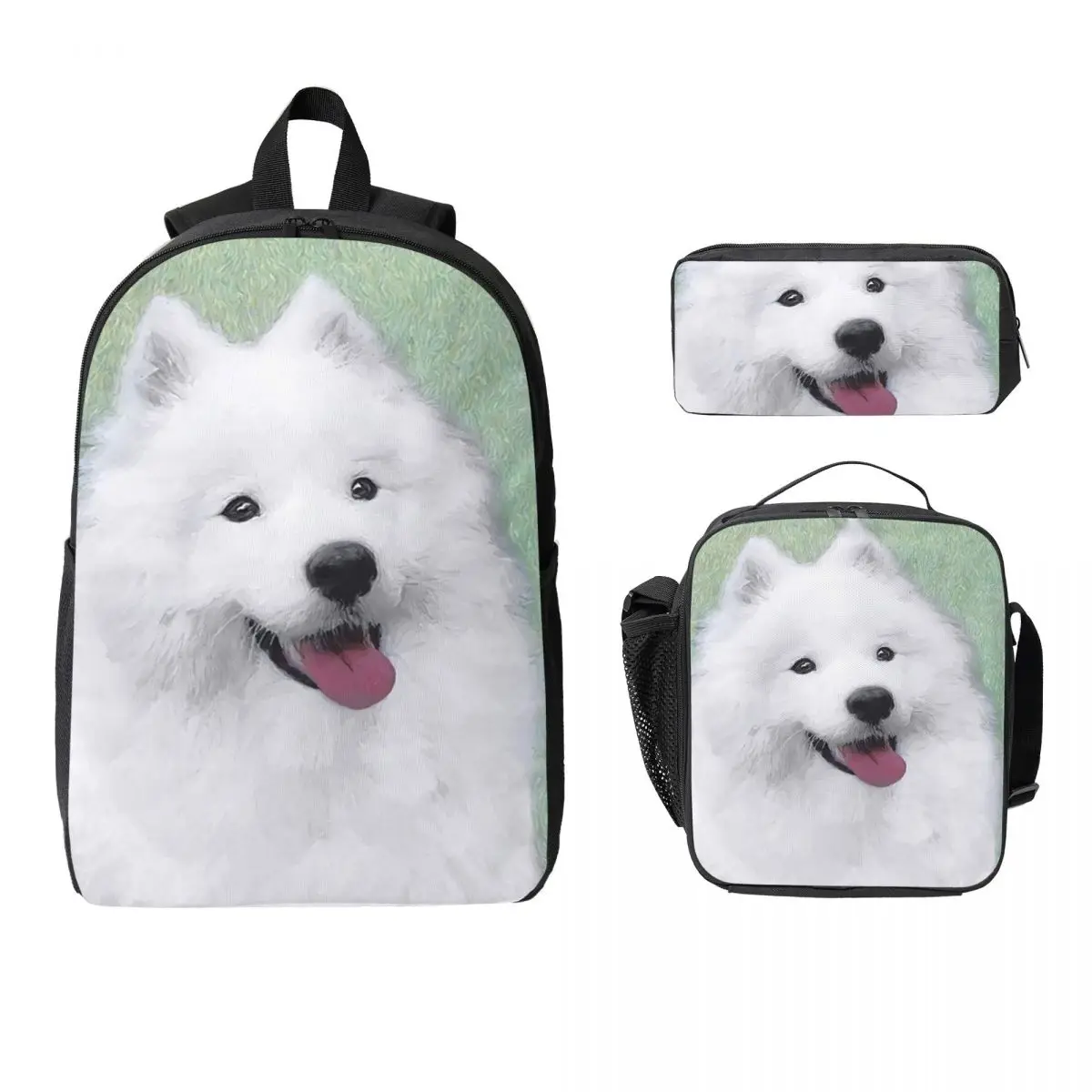 Samoyed Dog Backpack Student Boys Girls BookBag School Bag Laptop ...