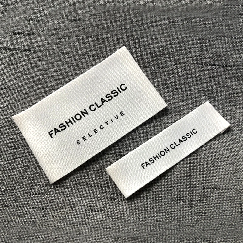 Custom Garment Cotton Labels Washable Polyester Label Customized Cotton ...