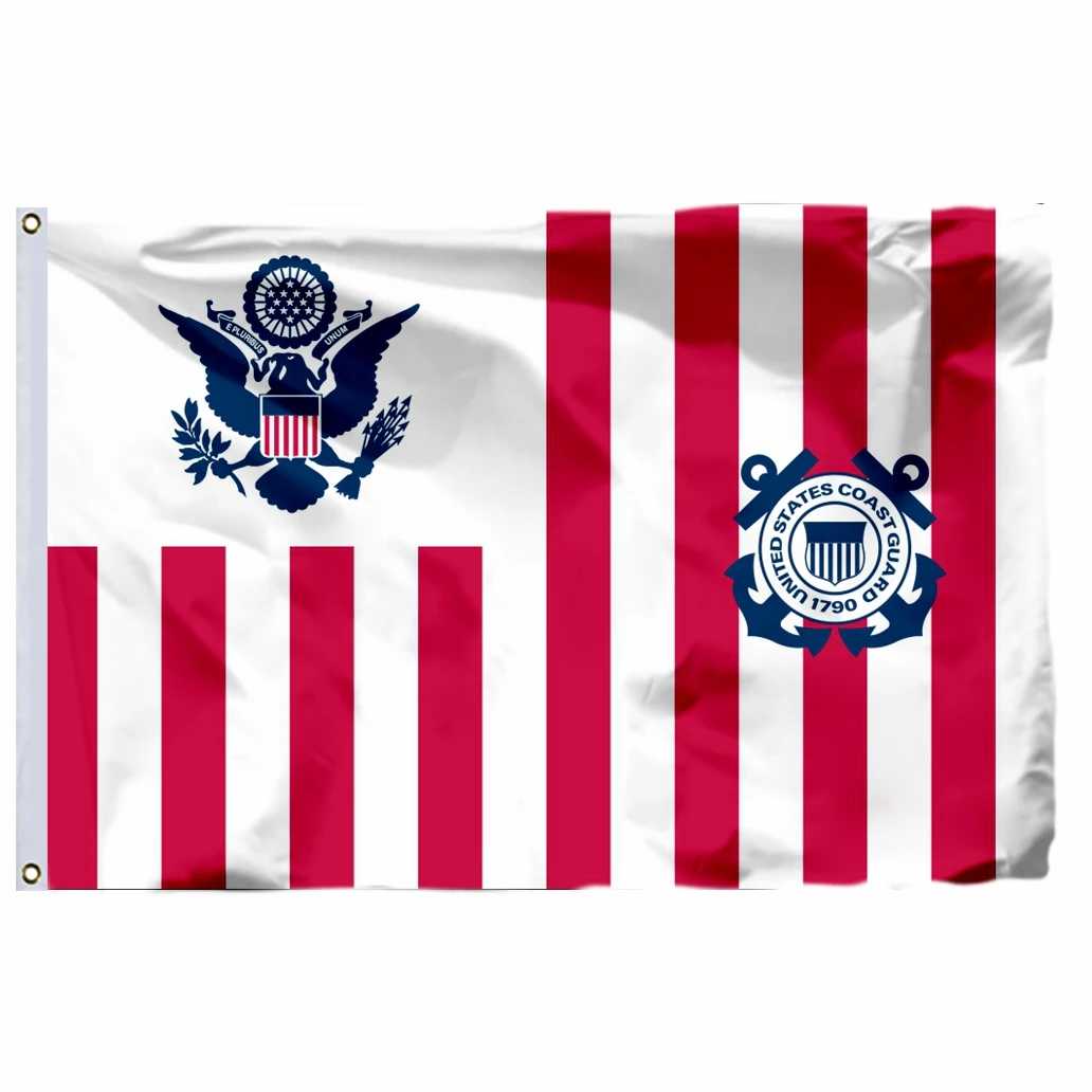 United States Coast Guard Ensign Flag 4` X 6` Ft 100d Polyester Large ...