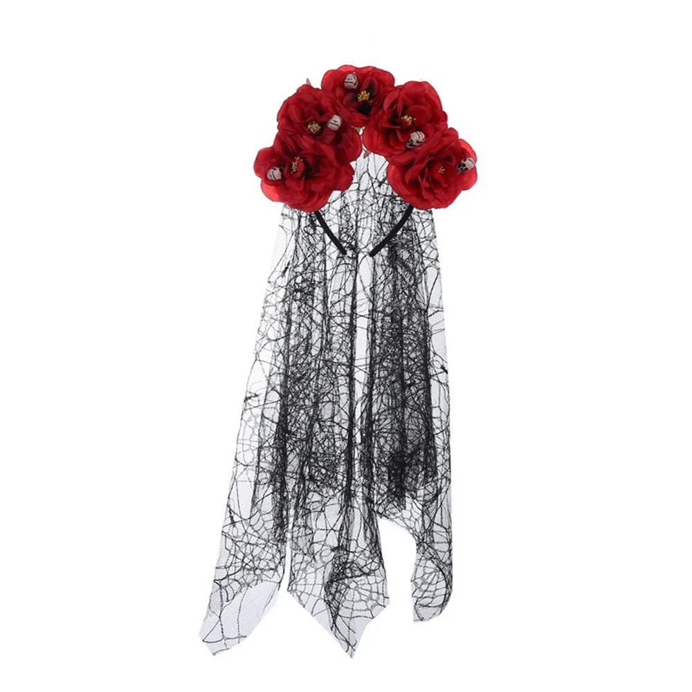 Halloween-Gothic-Skull-Flower-Headband-for-Women-Girls-Party-Cosplay ...