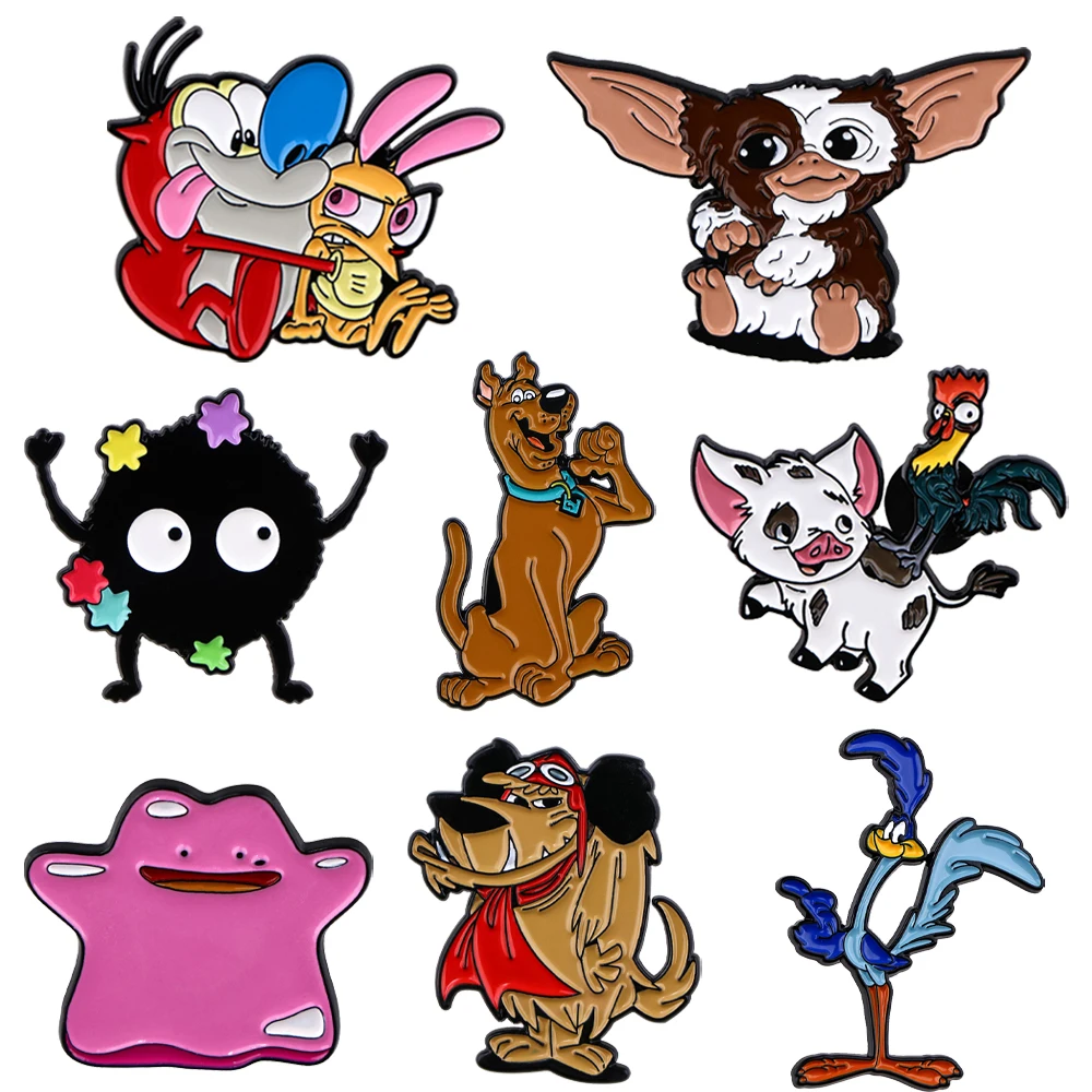 Classic-Cartoon-Animals-Brooches-for-Clothing-Enamel-Pins-Briefcase ...