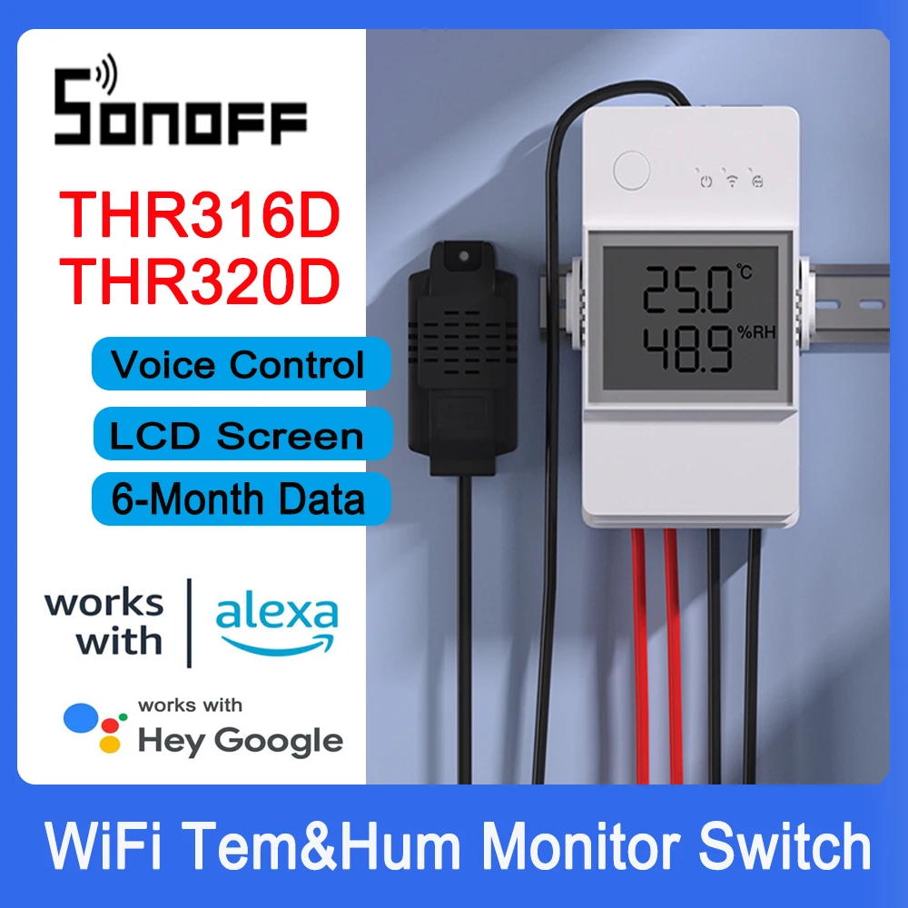 Temp&hum Monitoring Switch | Wifi Smart Switch | Sonoff Th 16 | Sonoff ...