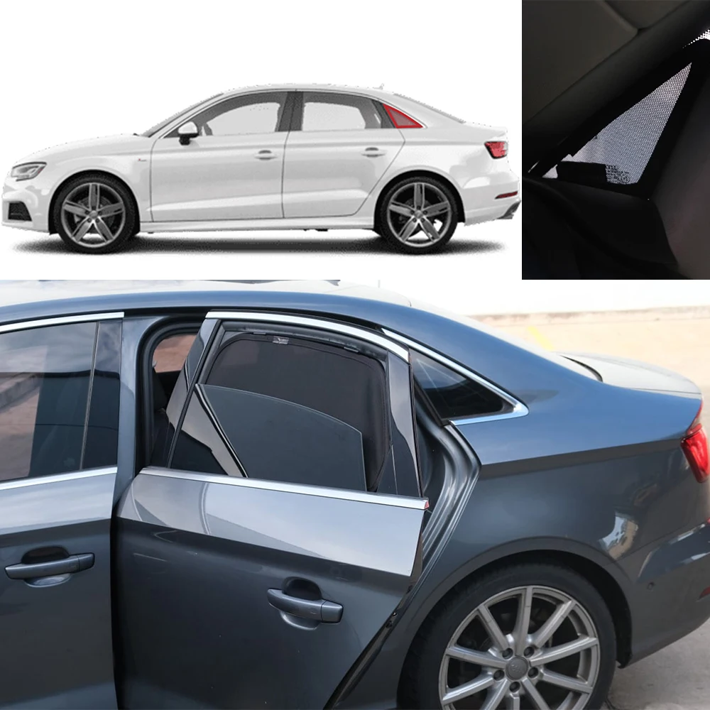 For-Audi-A3-Sedan-2013-2020-Car-Rear-Side-Baby-Window-SunShade-Shield ...