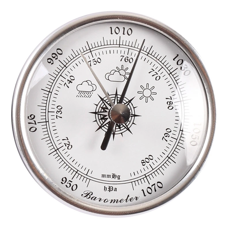 Household-Round-Barometer-Temperature-Monitor-Humidity-Meter-Mechanical ...