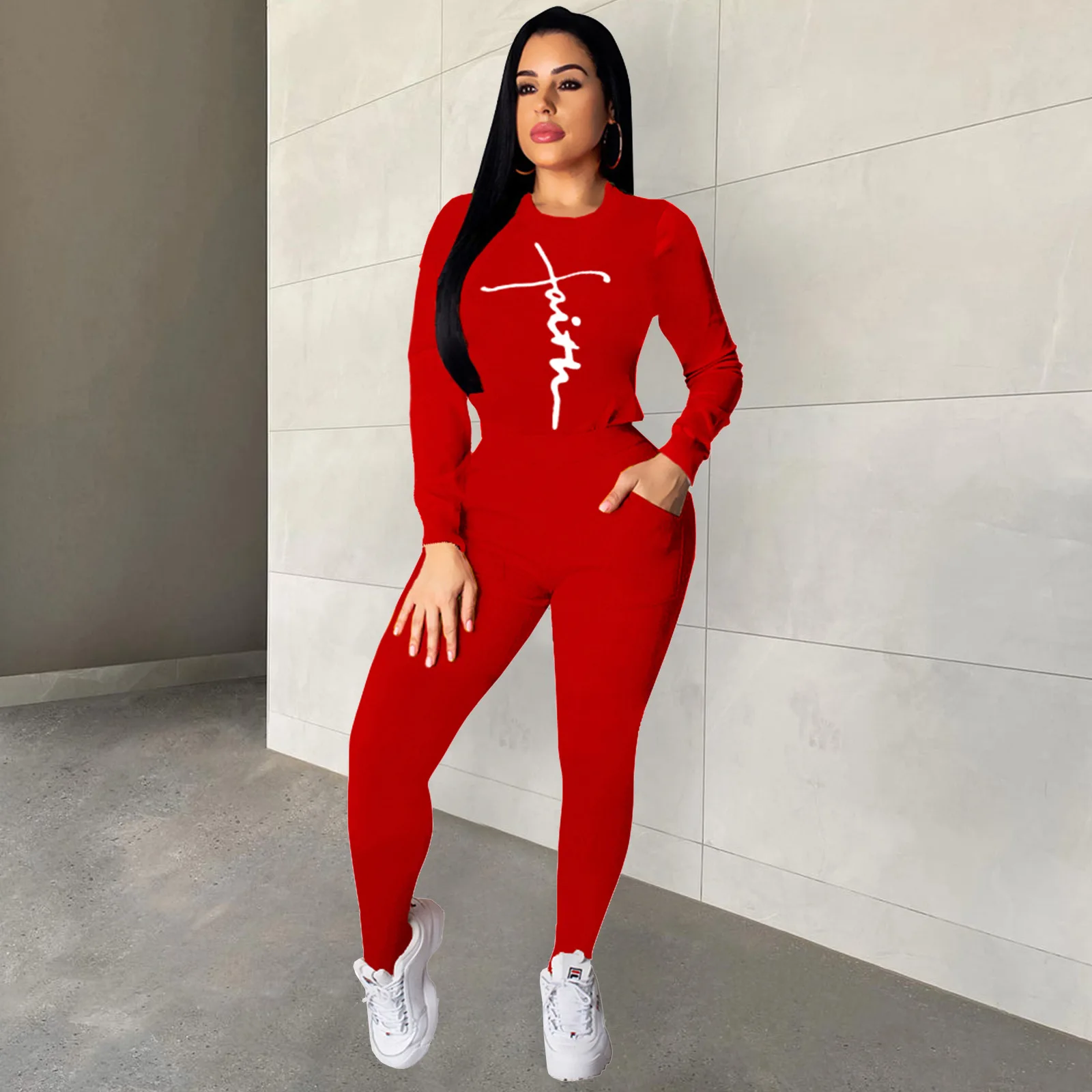 EWSFV 2022 Autumn And Winter Women Clothing New Leisure Sports Fashion ...