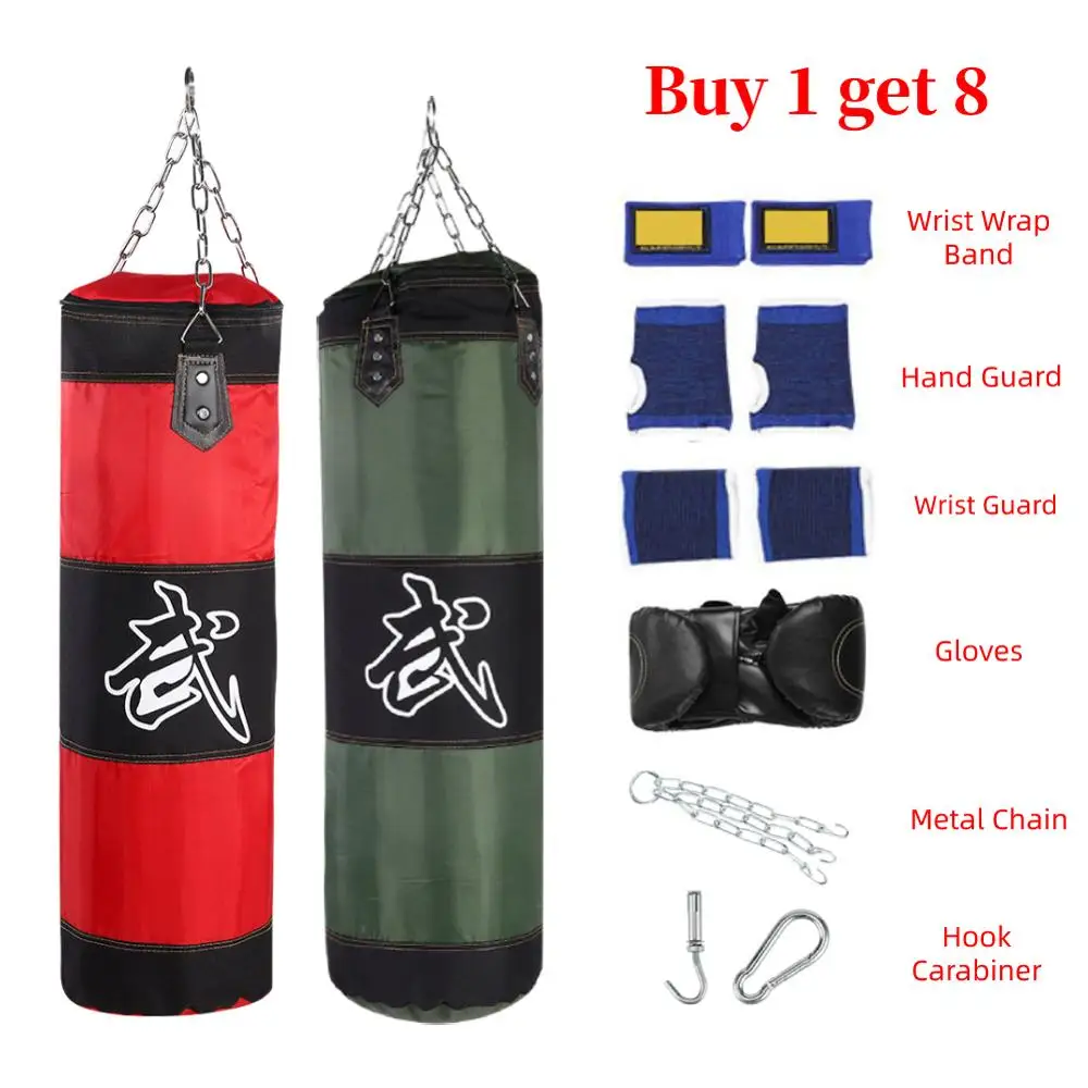 60cm 80cm 100cm 120cm Empty Boxing Sand Bag Hanging Kick Sandbag Boxing ...