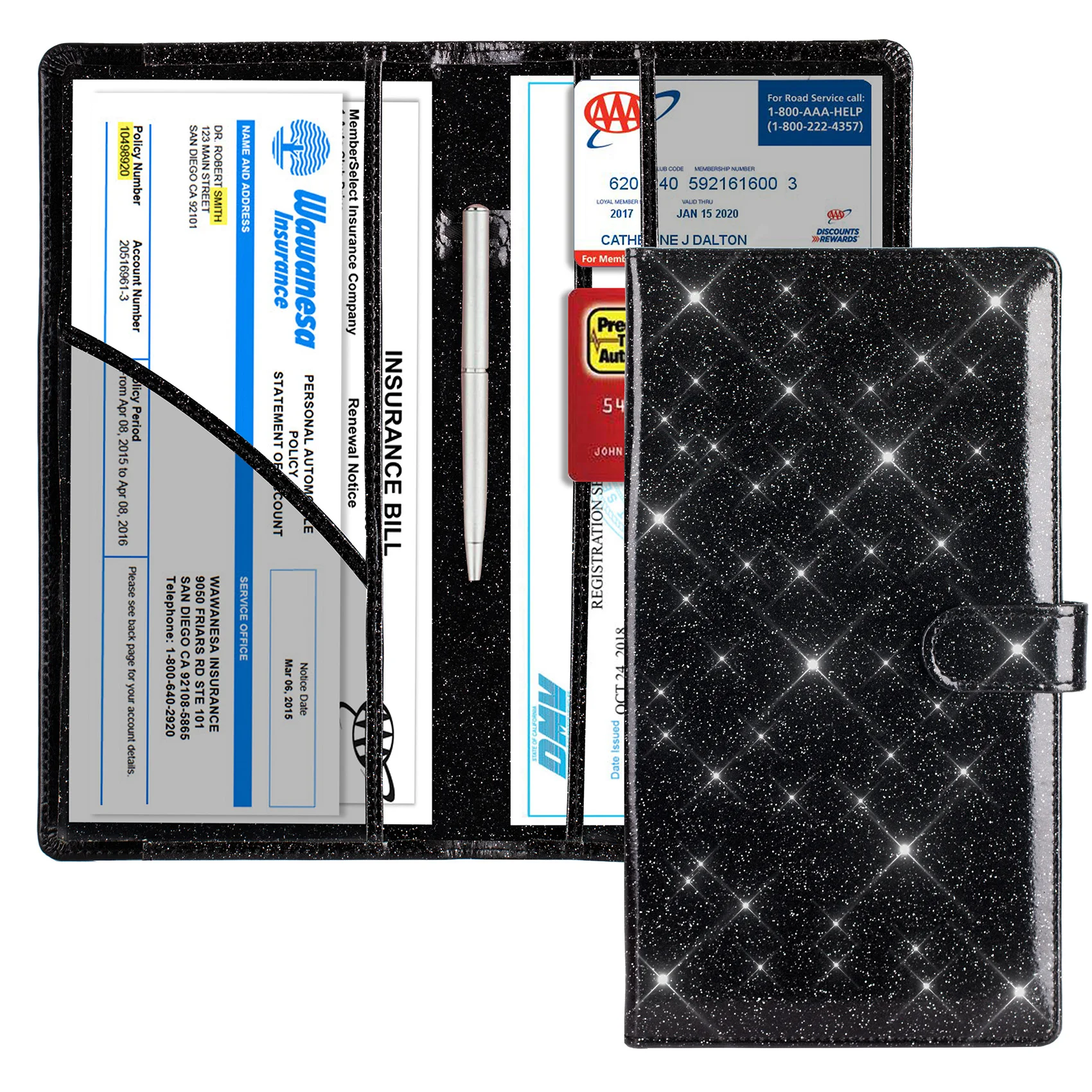 Car-Registration-and-Insurance-Card-Holder-Car-Accessories-Vehicle ...