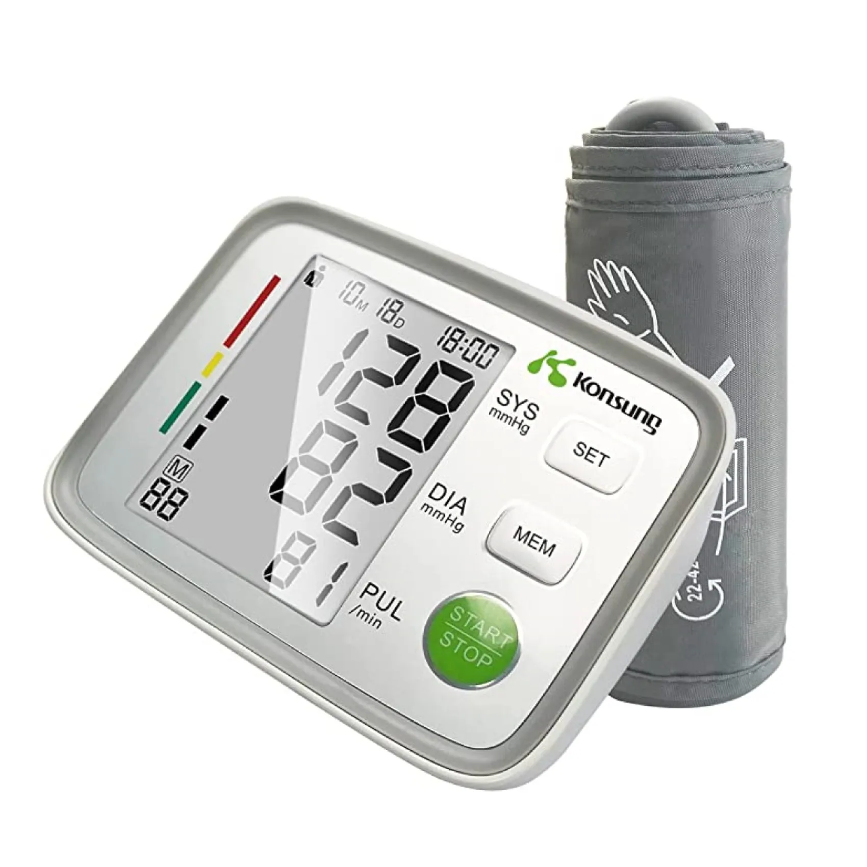 Konsung-Monitor-de-presi-n-arterial-SmileCare-esfigmoman-metro-Digital ...