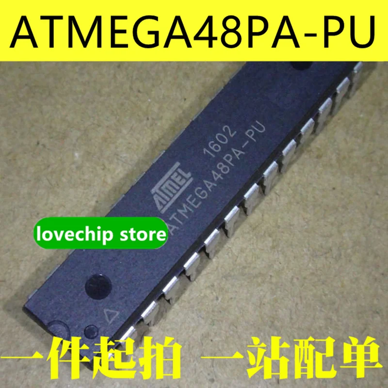 ATMEGA48PA PU MCU microcontrolador AVR chips DIP 28 ATMEGA48PA PU DIP28 Micro controlador, único ...