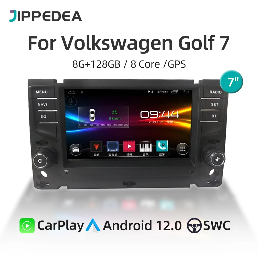 Android 12 Car Multimedia Player Navigation GPS WiFi Bluetooth Auto ...