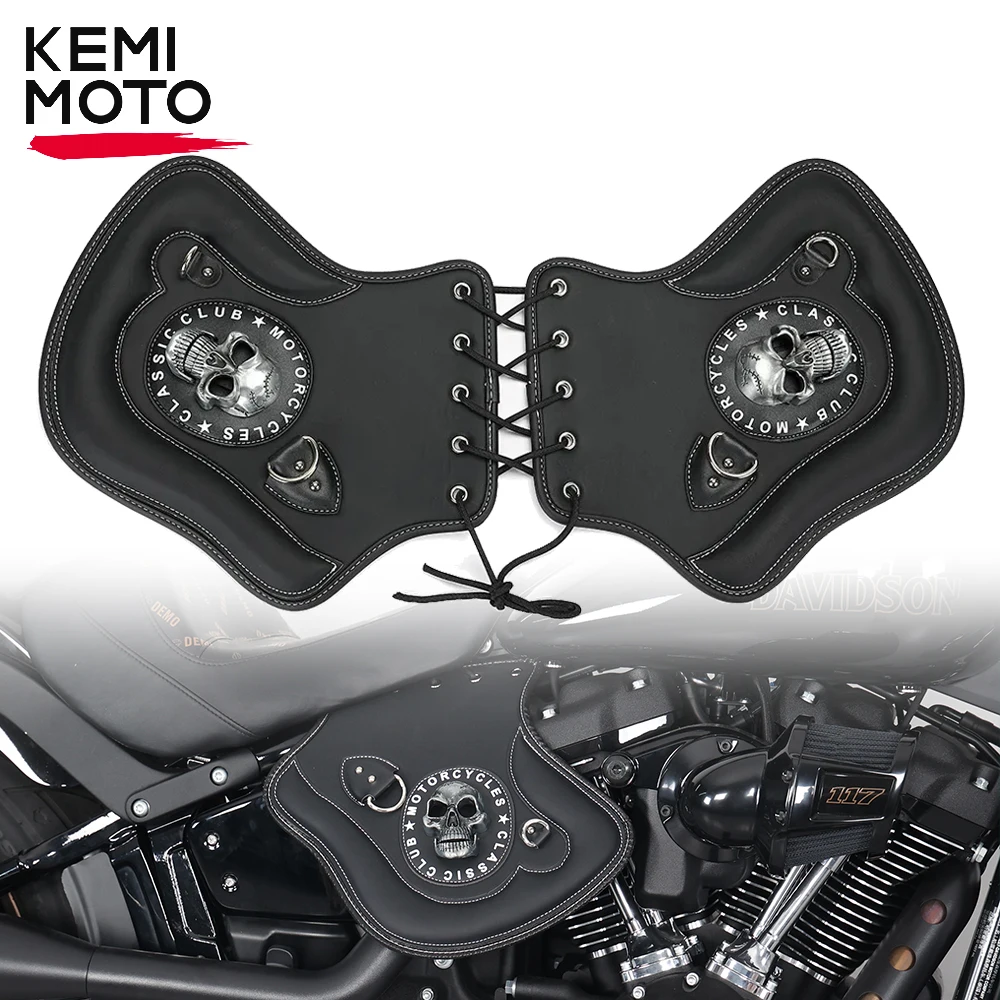 KEMIMOTO-Motorcycle-Heat-Shield-Side-Saddle-PU-Leather-Heat-Deflector ...