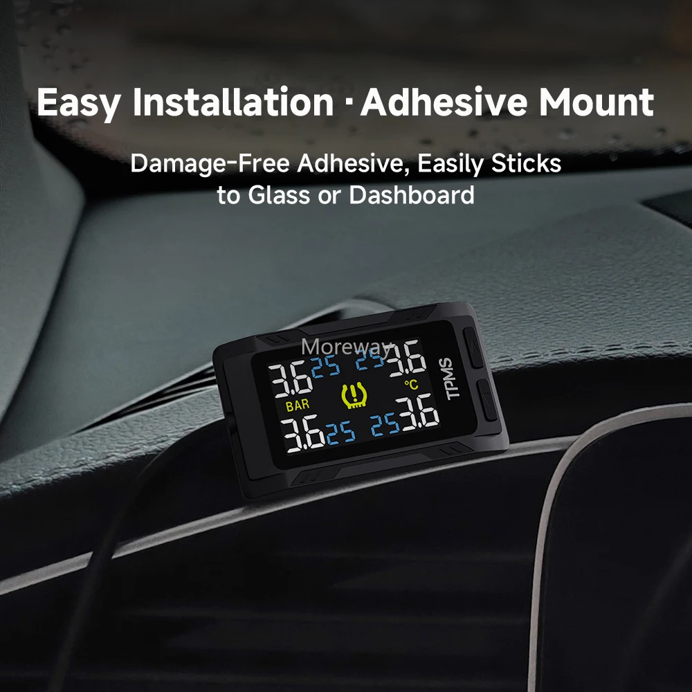 Wireless TPMS Tire Pressure Monitor Digital Built in Sensor for Toyota ...