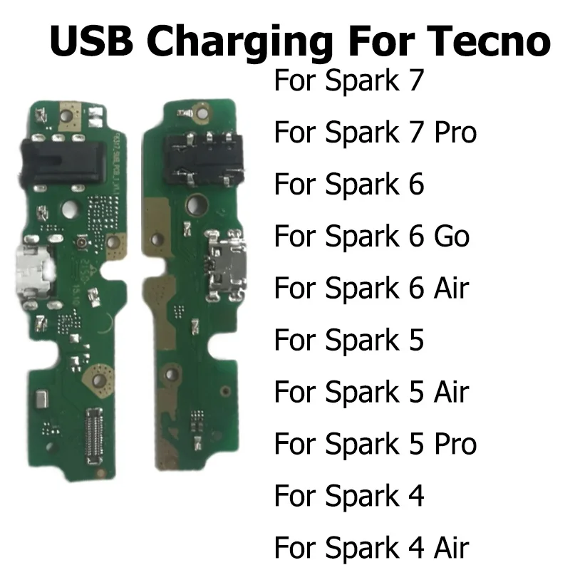 For Tecno Spark 7 6 5 4 3 Air Go USB Charging Dock Board Port Connector ...