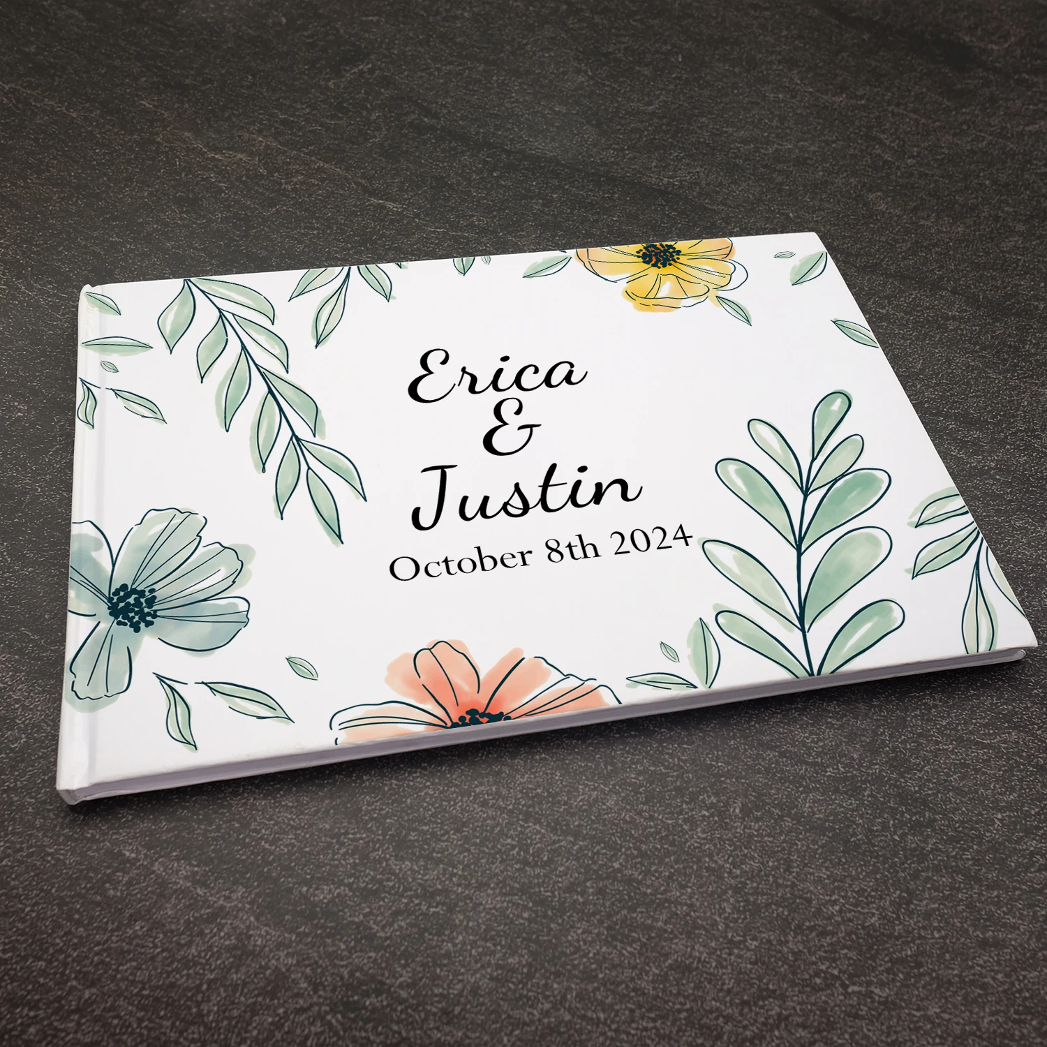 Personalized-Wedding-Guest-Book-Signing-Book-for-Weddings-Gift-B5-Album ...