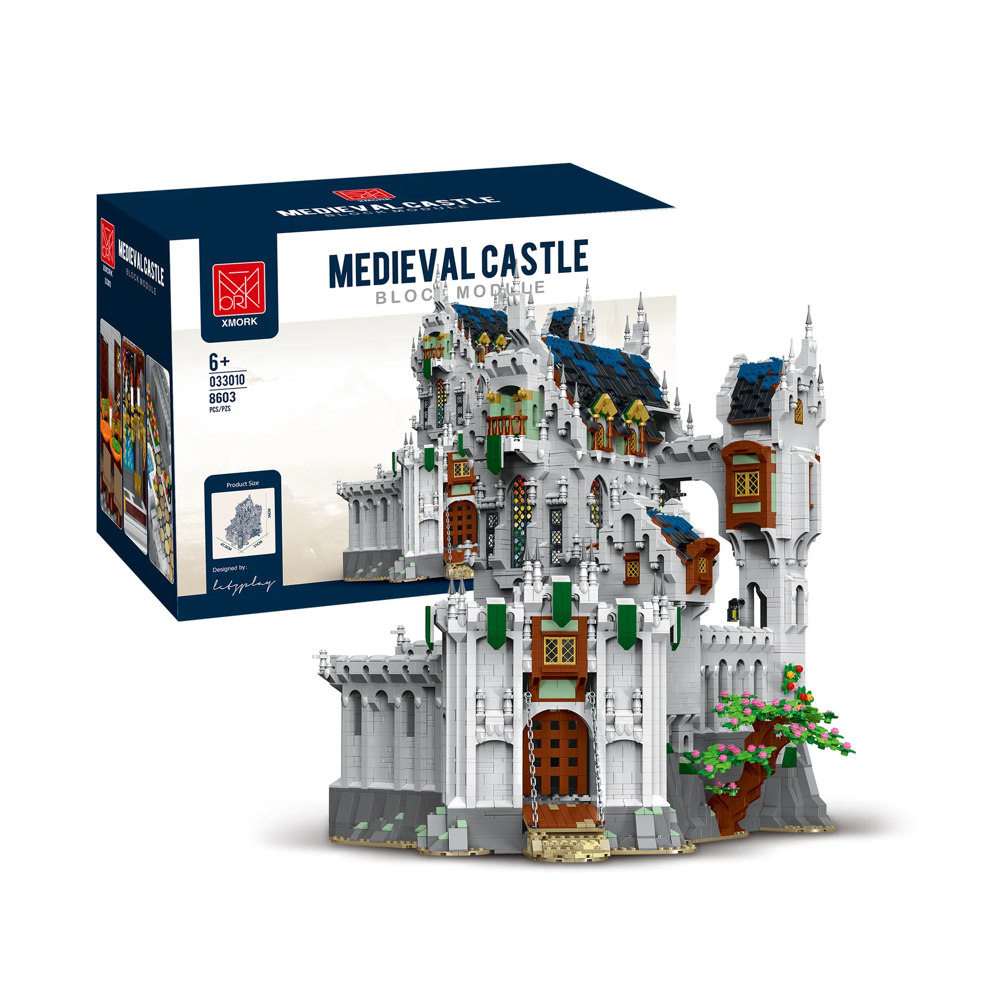 8603PCS Kid Building Blocks Toy MOC Construction Medieval Castle Street ...
