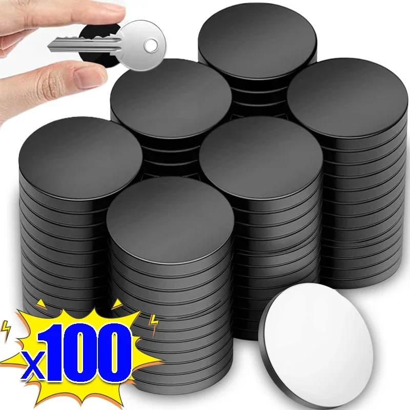 10-30-50pcs-Self-Adhesive-Magnetic-Dia-20mm-Thickness-2mm-Round-Rubber ...