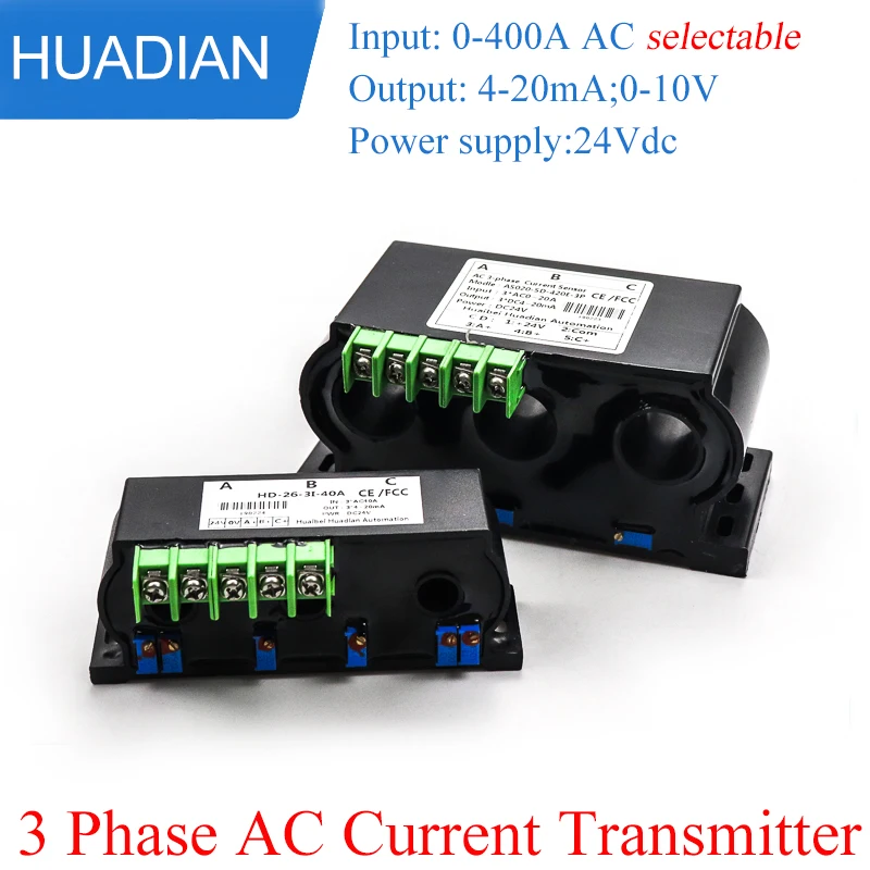 400A-AC-Split-Core-Current-Transducer-Three-Phase-Current-Transmitter-4 ...