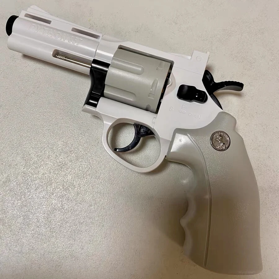 Continuous-Firing-Toy-Gun-357-Revolver-Mechanical-Automatic-Launcher ...