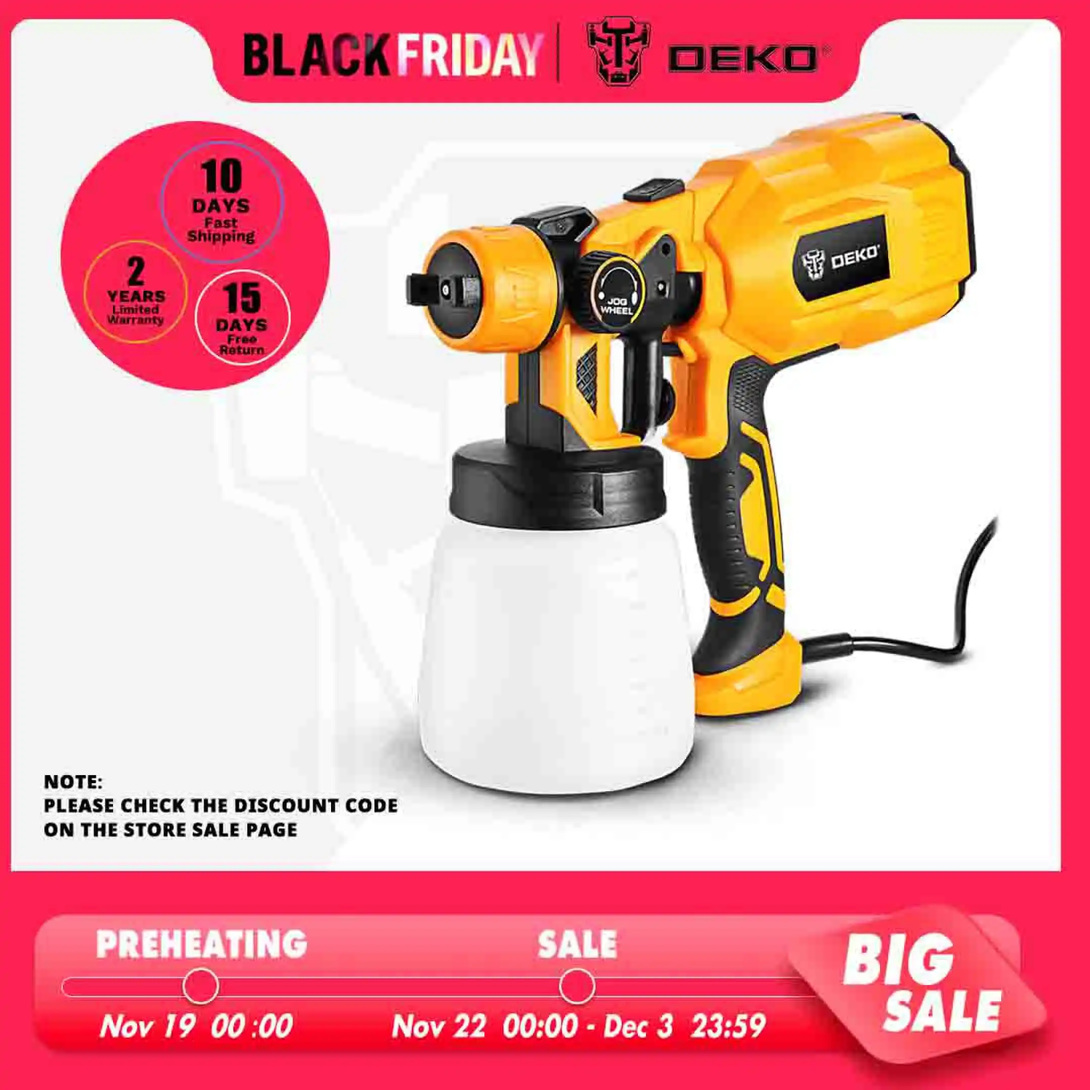 DEKO-DKSG-Series-HVLP-Spray-Gun-Painting-Electric-High-Pressure ...