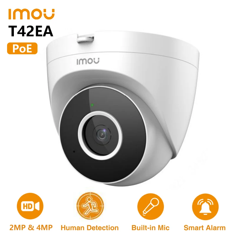IMOU-1080P-PoE-IP-Camera-2MP-Turret-Smart-Human-Detection-Camera-Built ...