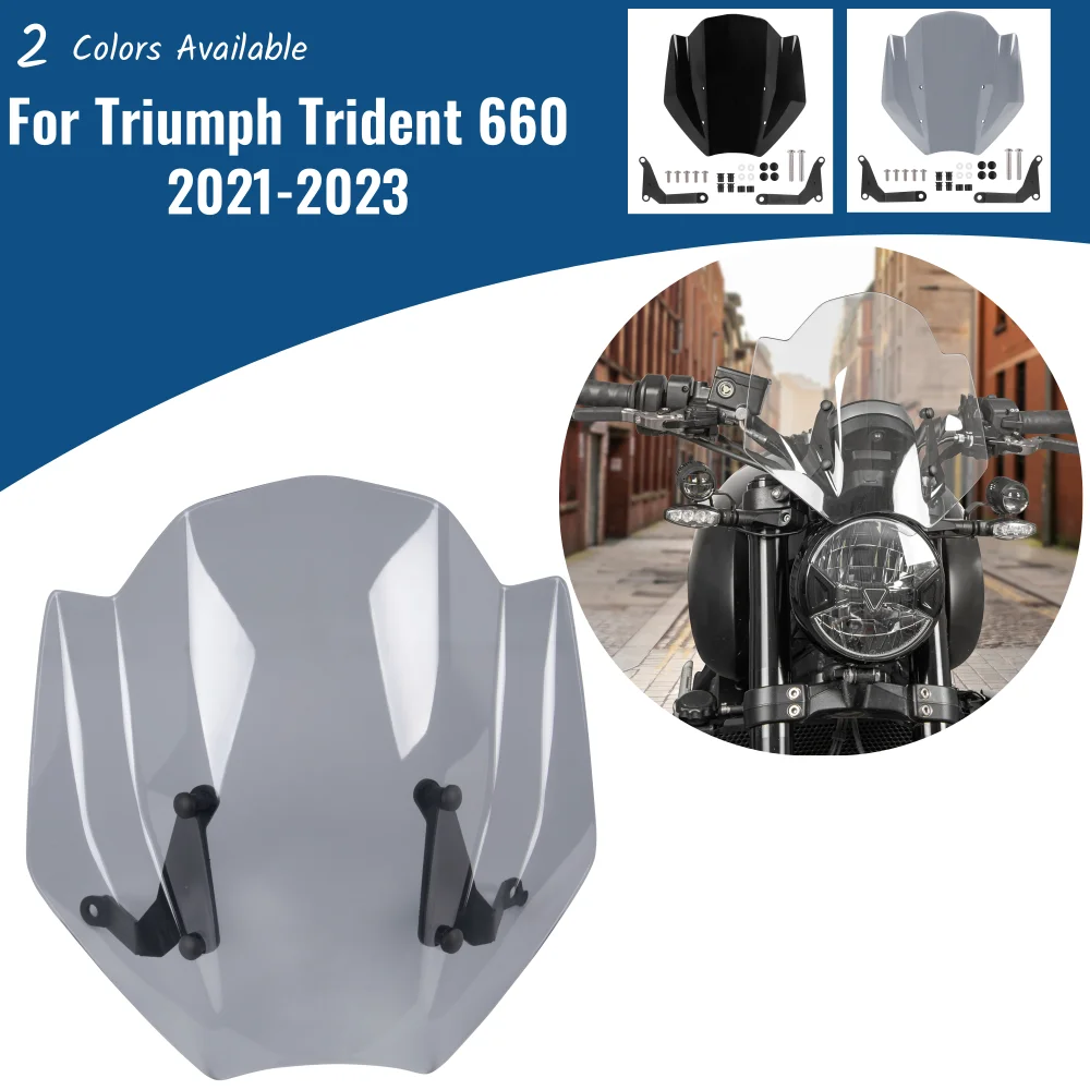 For Triumph Trident 660 2021-2023 Front Windshield WindScreen ...