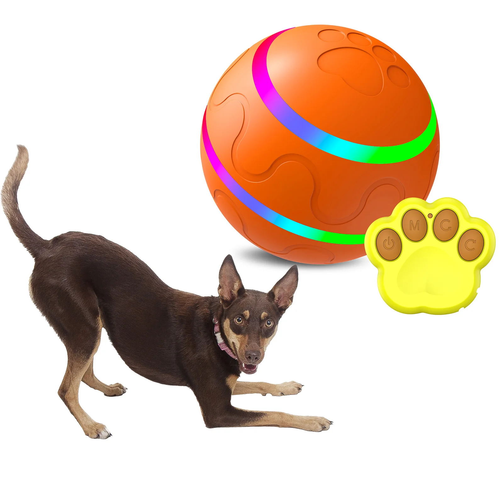 SOYOMAN-Smart-Interactive-Pet-Ball-Remote-Control-Flashing-Rolling ...