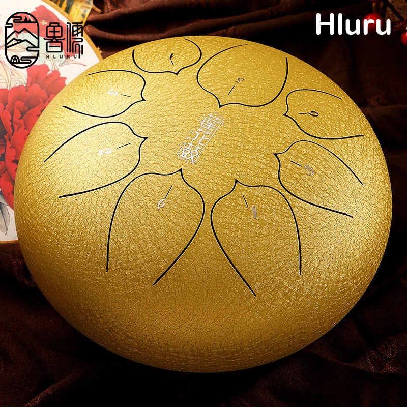 HLURU-Glucophone-Steel-Tongue-Drum-10-Inch-8-Notes-Music-Drum-C-Tones ...
