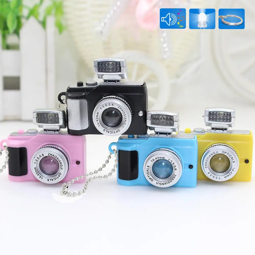 Mini Camera Toys Flashlight Sound Keychain Camera LED Keychain Bag ...